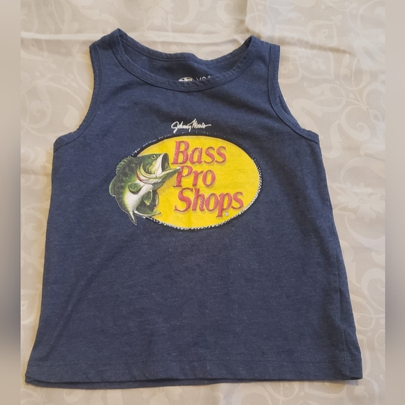 Bass Pro Shops | Shirts & Tops | Bass Pro Shops Blue And Yellow Tank ...